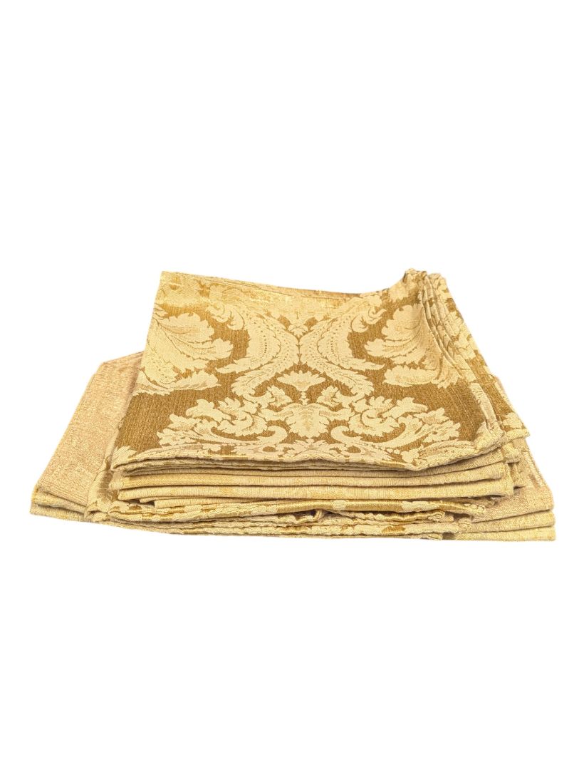 Gold Damask Table Linen Set
